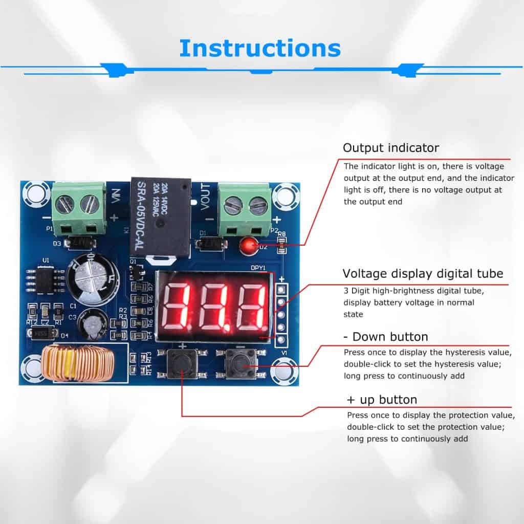 โมดูลต่ำตัด เต็มต่อ XH-M609 ดัดแปลงเพื่อใช้งานกับโซล่าเซลล์ - SIAM TIPS